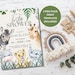 Editable Foster Shower Invitation Template: Safari Animals (canva ...