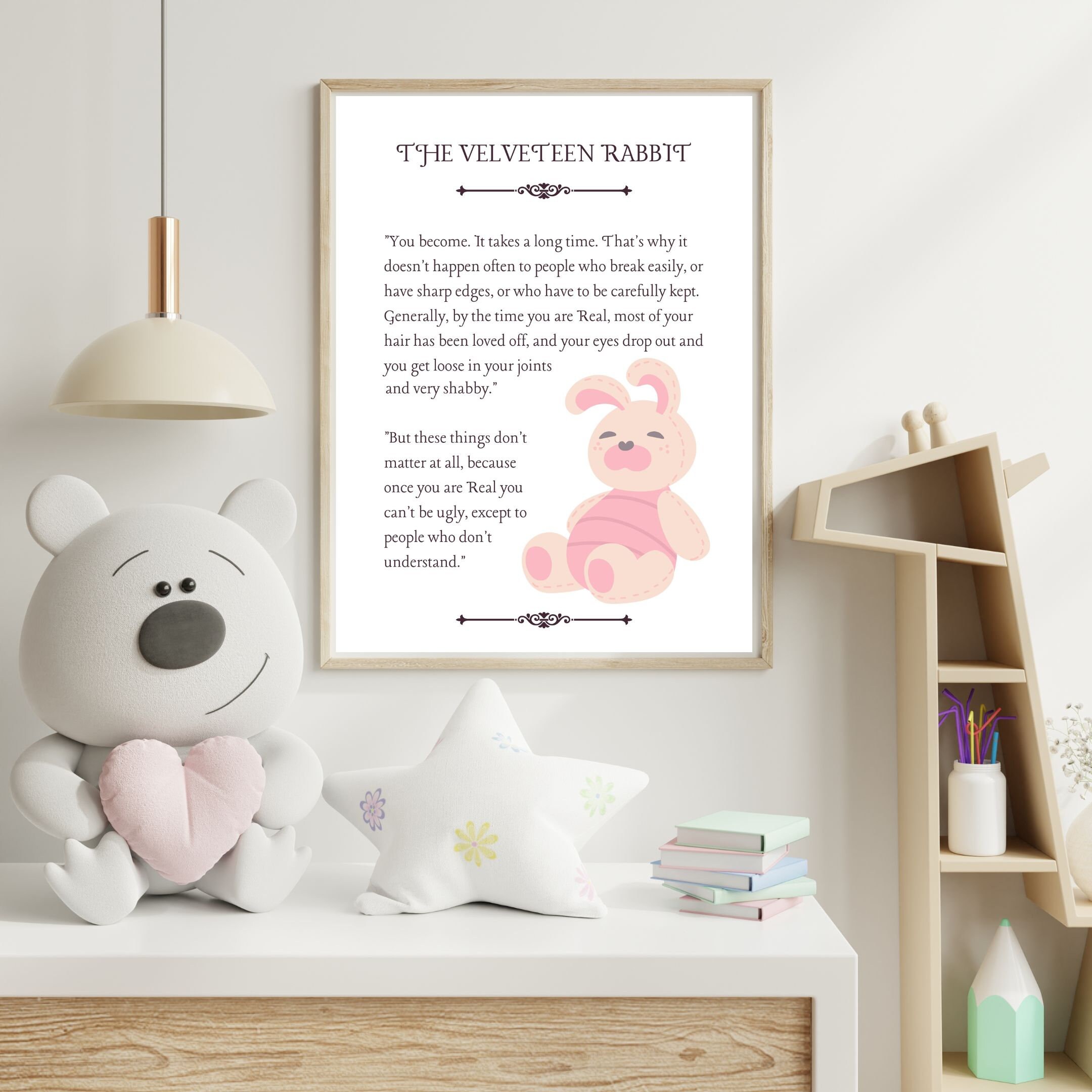 Velveteen Rabbit Print, Nursery Decor (PDF) - Etsy