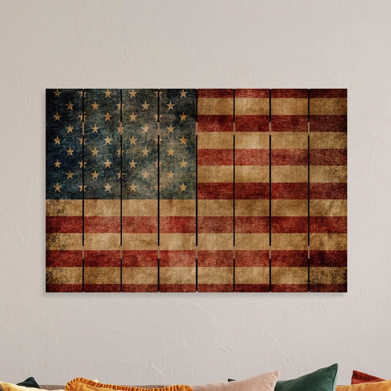 Rustic American Flag - Etsy
