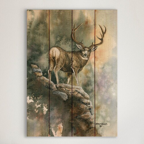 Elk / Art Print on Wood / Wood Wall Art / Pallet Wall Art / - Etsy