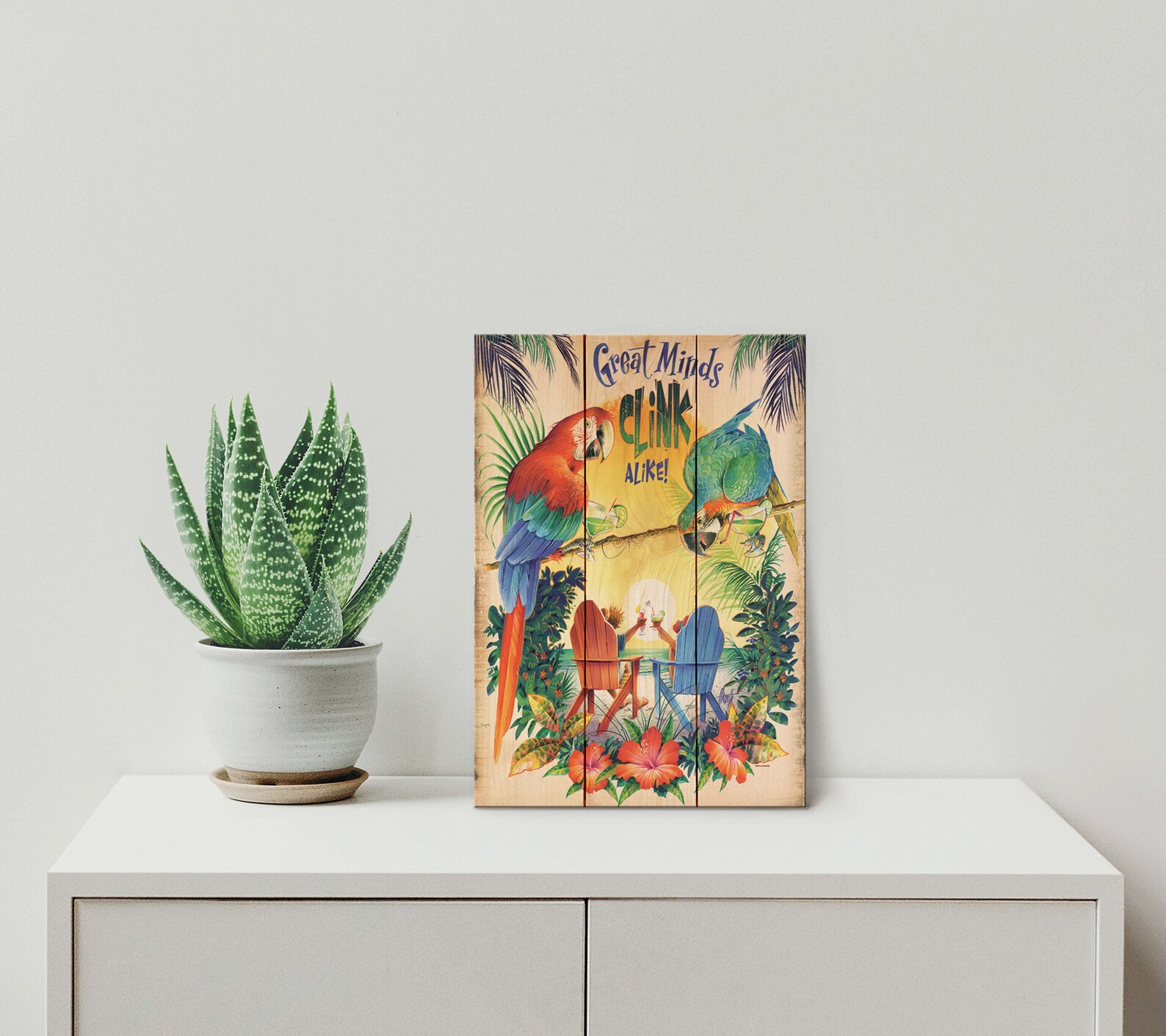 Great Minds Clink Alike by Jim Mazzotta Wood Print / Art Print - Etsy