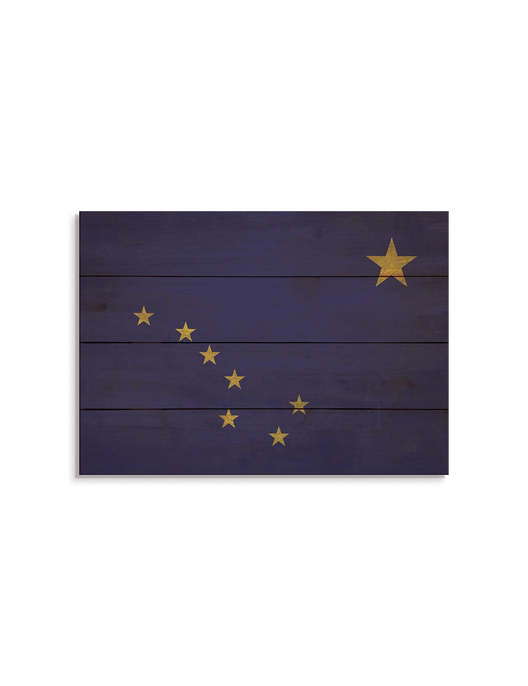 Alaska State Flag on Wood Pallet / Alaska Flag Print / Alaska Wall ...