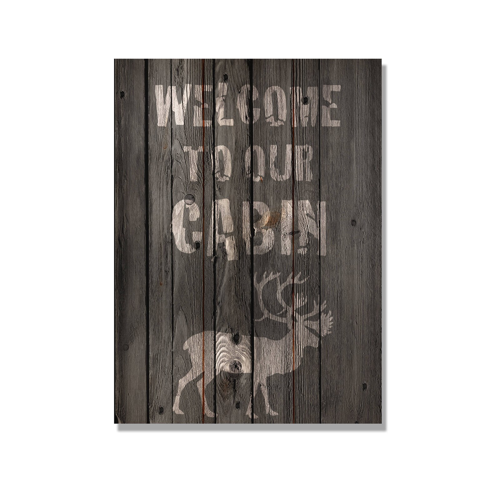 Welcome to Our Cabin Wood Welcome Sign Cabin Art Wall | Etsy