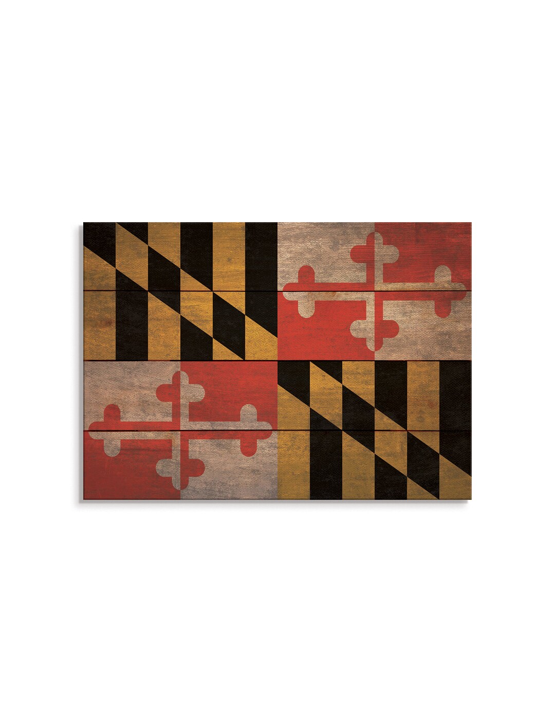 Maryland State Flag on Wood Pallet / Maryland Flag Print / Maryland ...