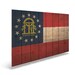 Georgia State Flag on Wood Pallet / Georgia Flag Print / Georgia Wall ...