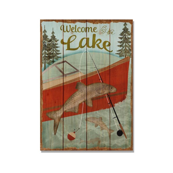 Welcome to the Lake Cabin Sign - Etsy