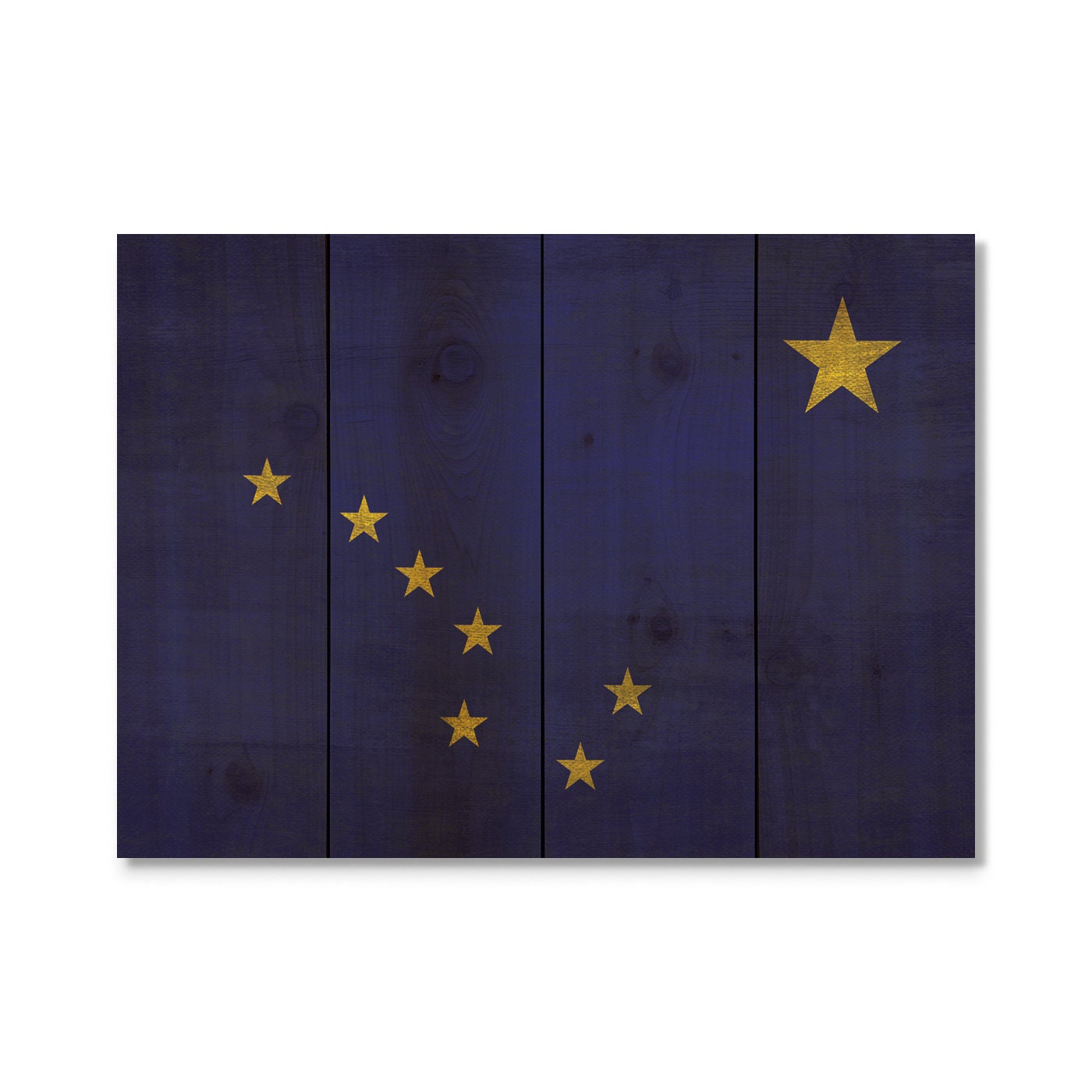 Alaska State Flag on Wood Pallet / Alaska Flag Print / Alaska | Etsy