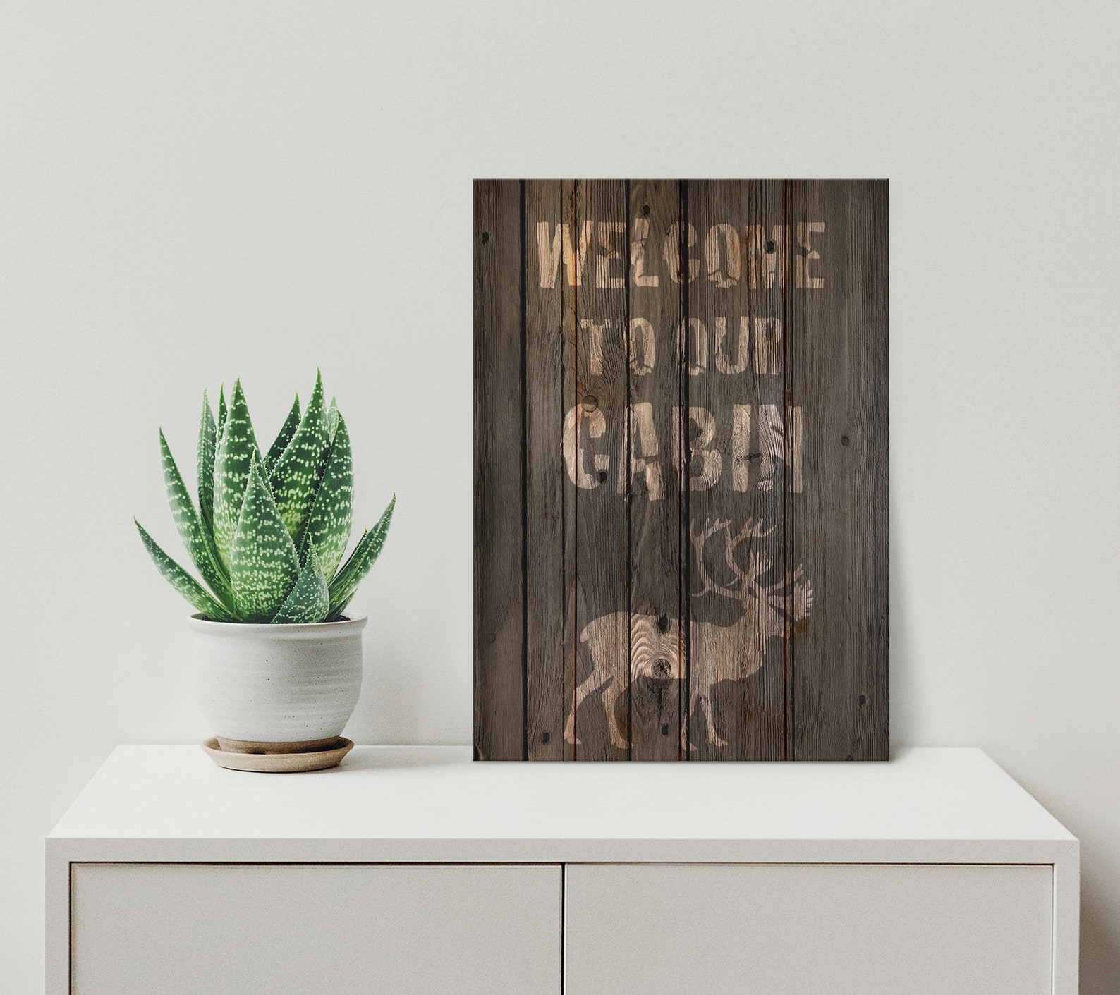 Welcome to Our Cabin Wood Welcome Sign Cabin Art Wall | Etsy