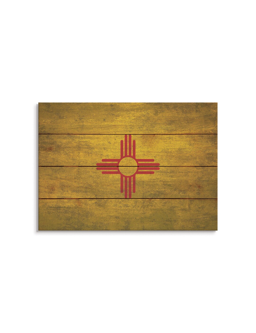 New Mexico State Flag on Wood Pallet / New Mexico Flag Print / New ...