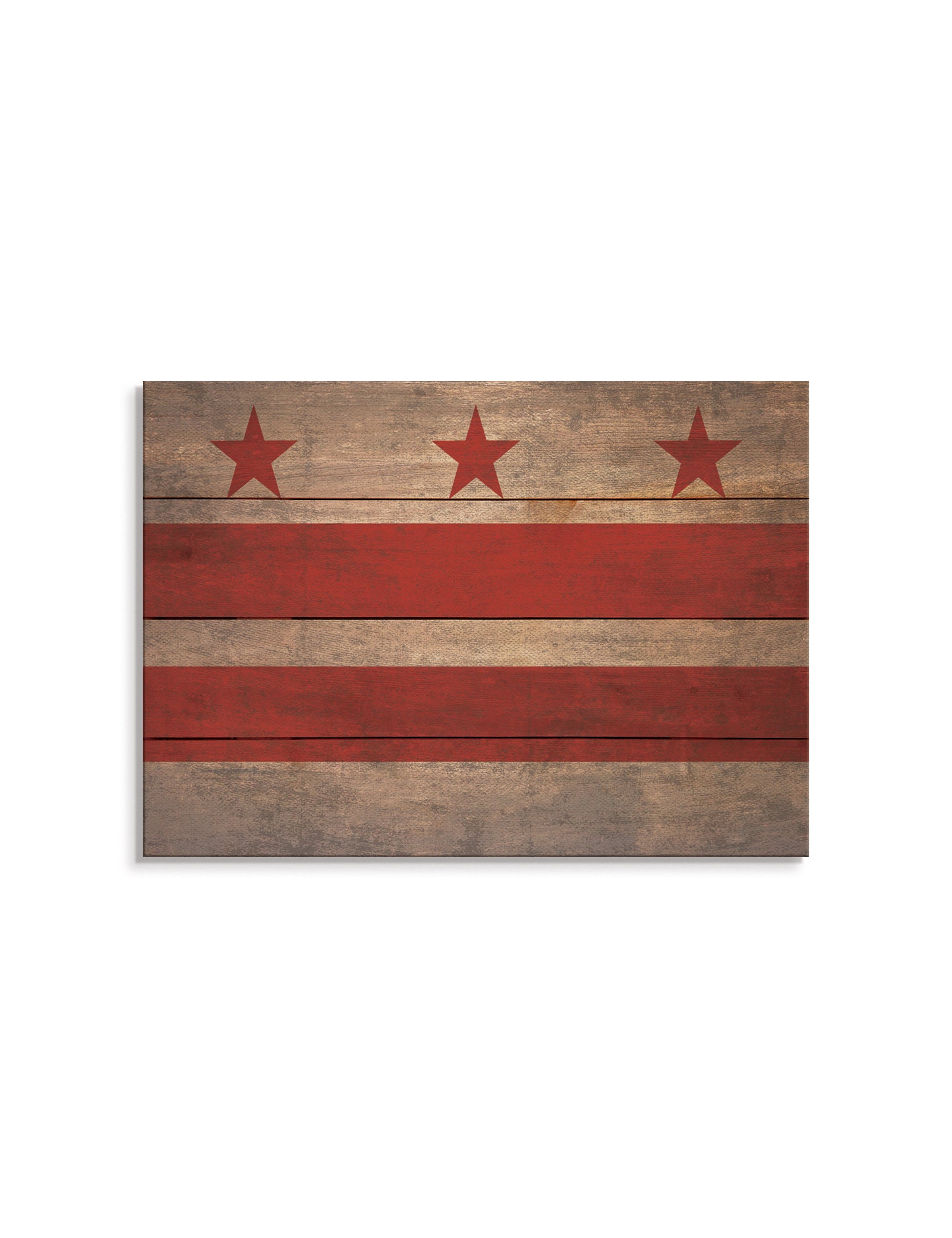 Washington DC Flag on Wood Pallet / District of Columbia Flag | Etsy