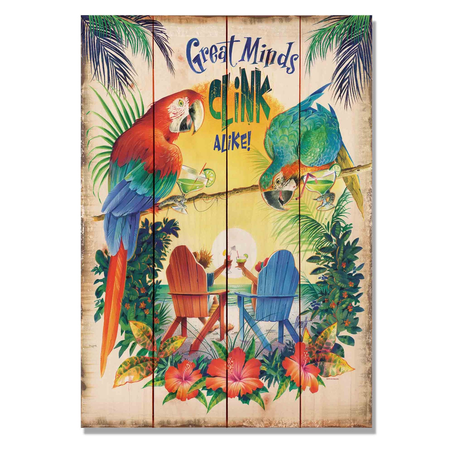 Great Minds Clink Alike by Jim Mazzotta Wood Print / Art Print - Etsy