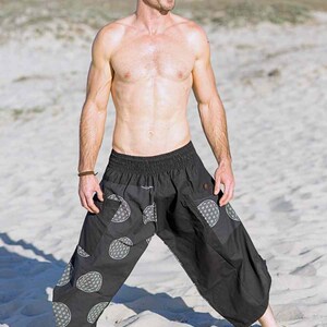 Harem Pants Men Men's Yoga Pants Sacred Geometry - Etsy