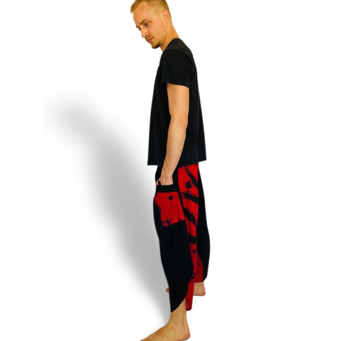 Printed Pants Men's Yoga Pants Meditation Men Pants - Etsy