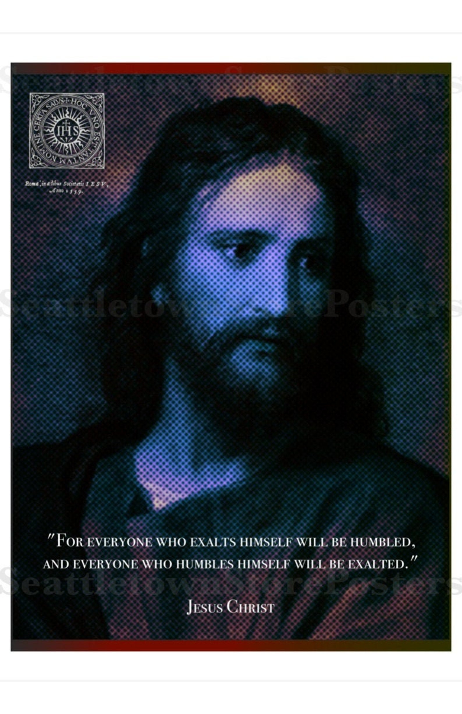 Jesus Christ on Humility Quote Inspirational Digital Poster - Etsy