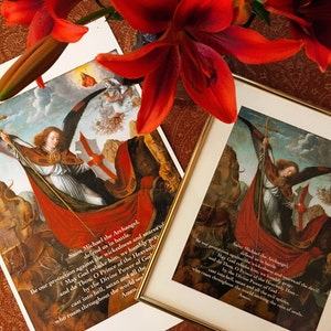 St. Michael the Archangel Prayer Poster Religious Print - Etsy