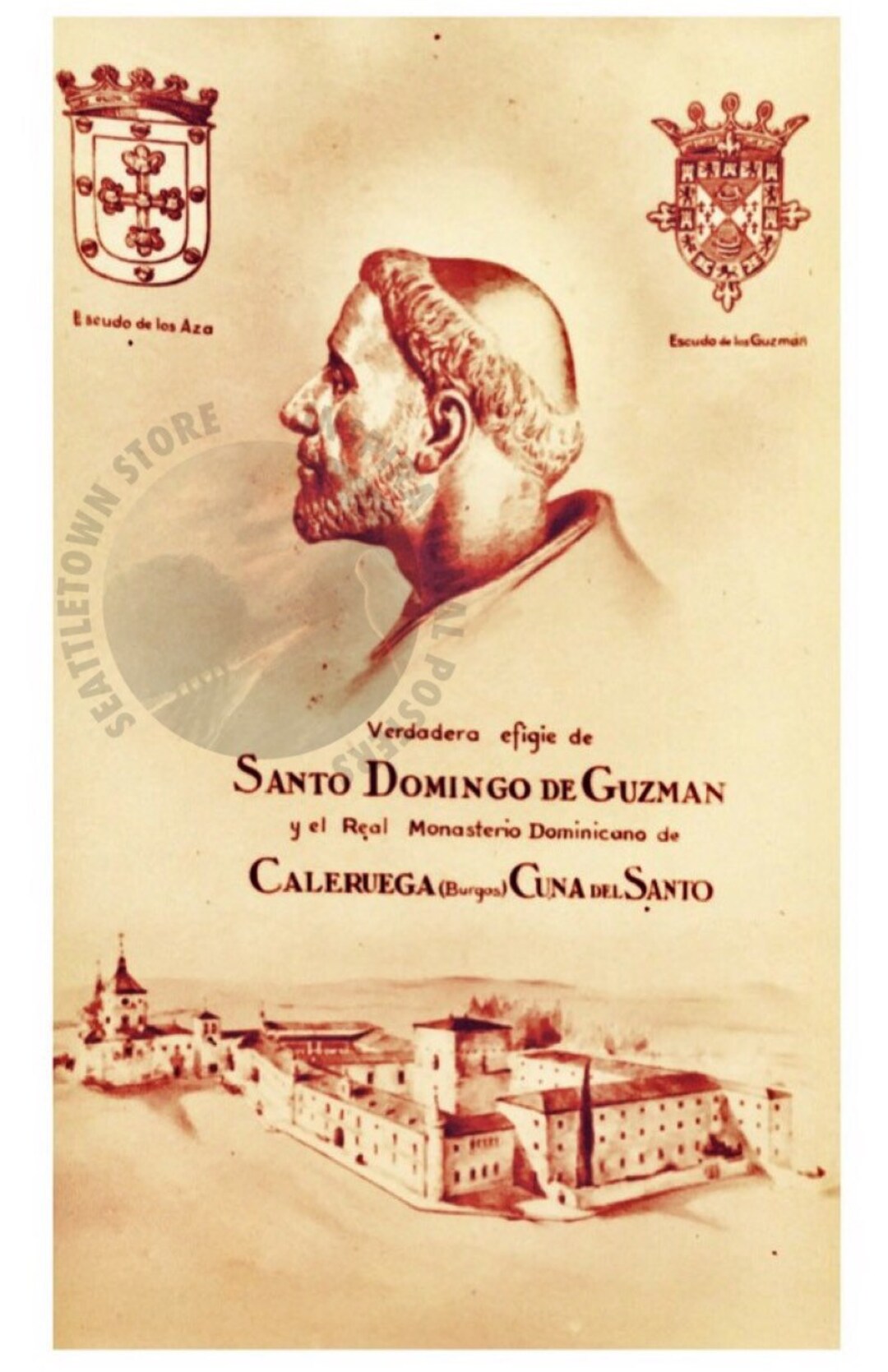 Santo Domingo De Guzman crest Reformer Founder Dominican - Etsy