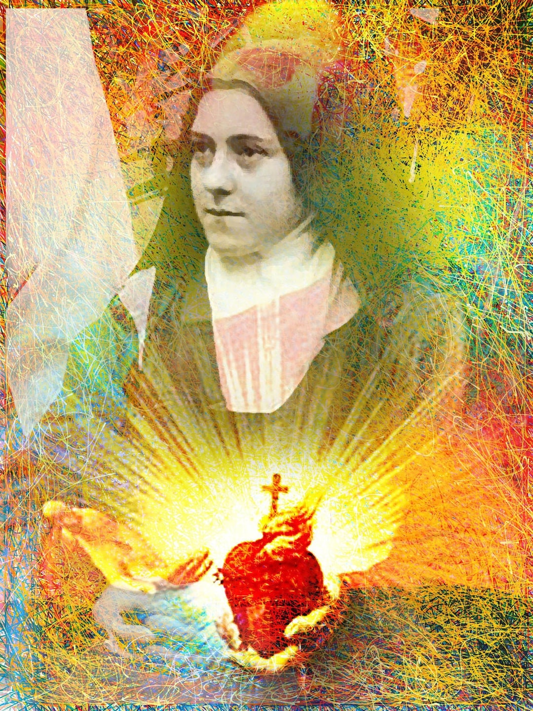 The Little Flower St. Therese of Lisieux Beautiful Inspirational Poster ...