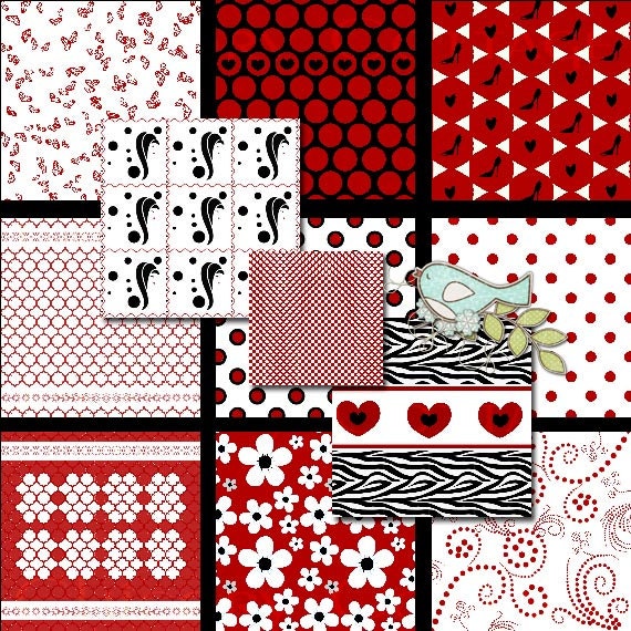 INSTANT DOWNLOAD - Digital Scrapbooking Paper - Debs and Dots - Etsy