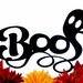 Halloween Decor Outdoor Boo Sign with Ghost Metal Wall Art | Etsy