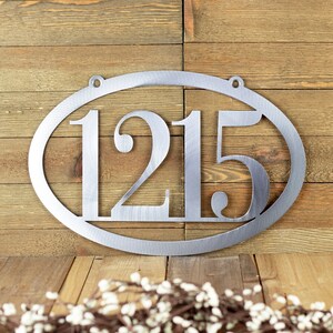 5 Inch House Numbers Address Sign Yard Metal Sign - Etsy
