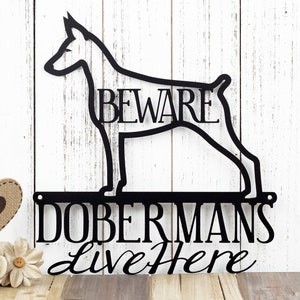 Doberman Metal Wall Art Doberman Pinscher Doberman Sign - Etsy