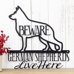 German Shepherd Sign Metal Wall Art Dog Lover Gift Dog | Etsy