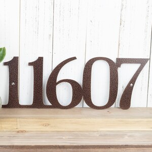 Metal House Number Custom Metal Sign House Numbers Sign | Etsy