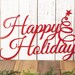 Happy Holidays Christmas Metal Sign Outdoor Christmas Decor | Etsy