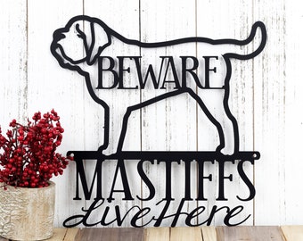 English Mastiff Metal Wall Art Metal Sign Mastiff Metal | Etsy