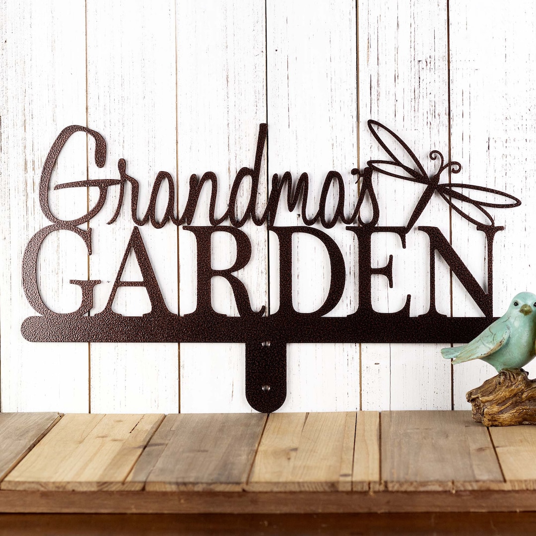 Custom Garden Sign Metal Outdoor Decor Personalized Sign - Etsy