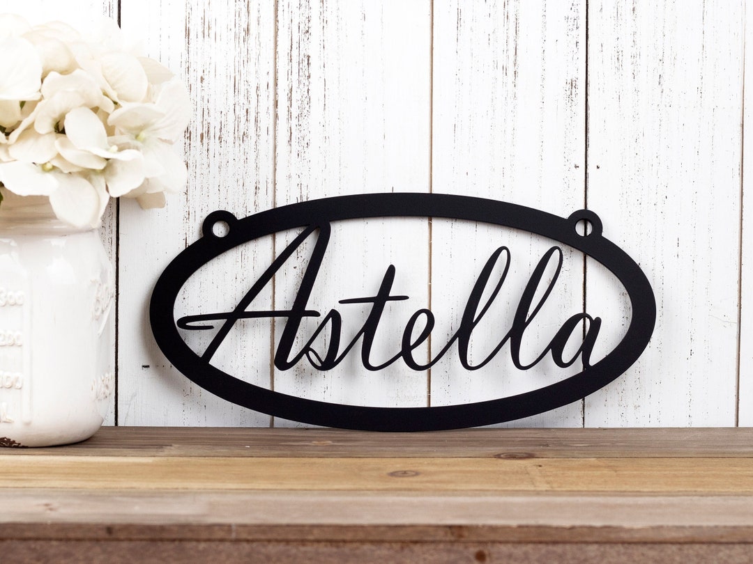 Custom Name Metal Sign Metal Wall Art Wall Hanging Custom - Etsy