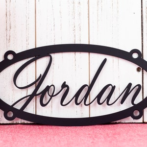 Custom Sign Metal Name Wall Art Metal Name Sign Metal Wall | Etsy