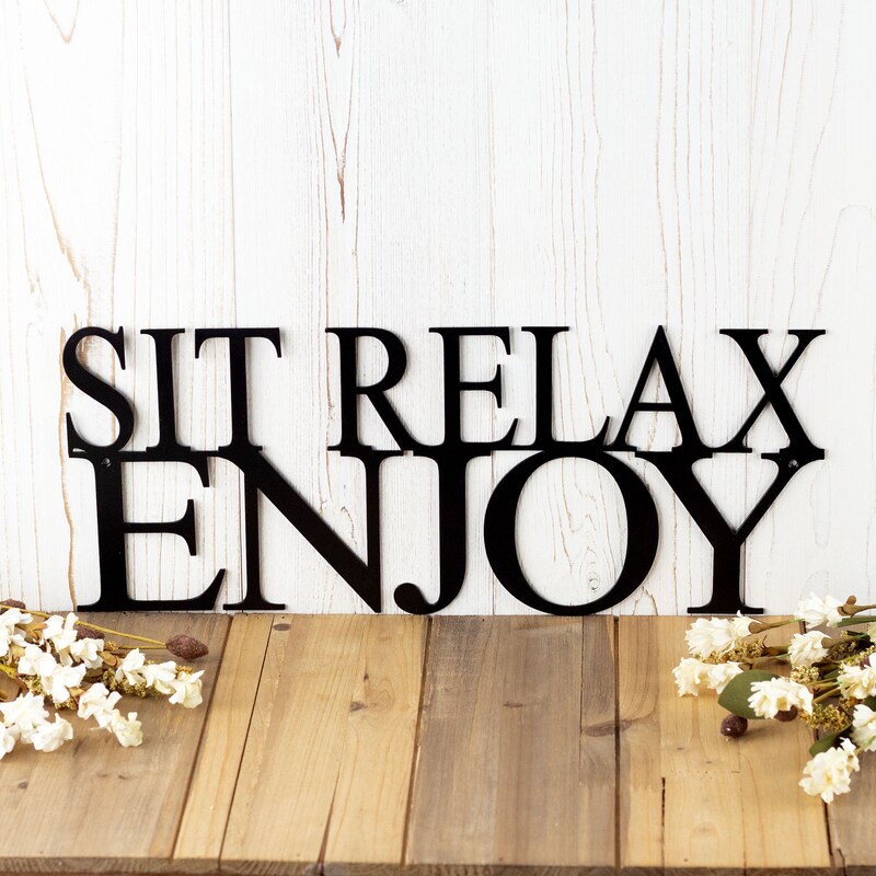 Relax Sign - Etsy