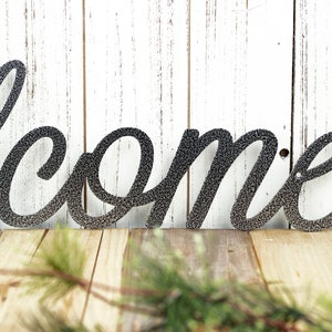 Horizontal Welcome Sign Metal Sign Outdoors Deck Welcome - Etsy