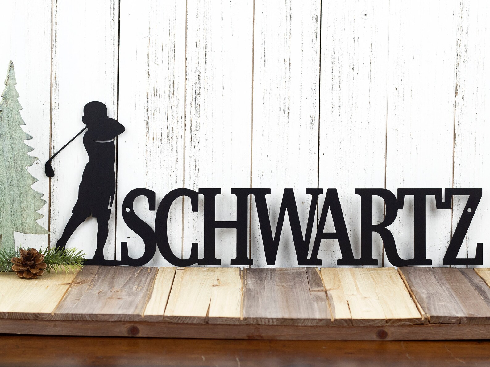 Personalized Golf Name Sign Boy Golfer Metal Wall Art | Etsy