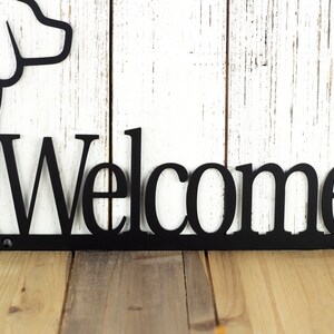 Dog Welcome Sign Labrador Outdoor Metal Wall Art Dog Lover - Etsy