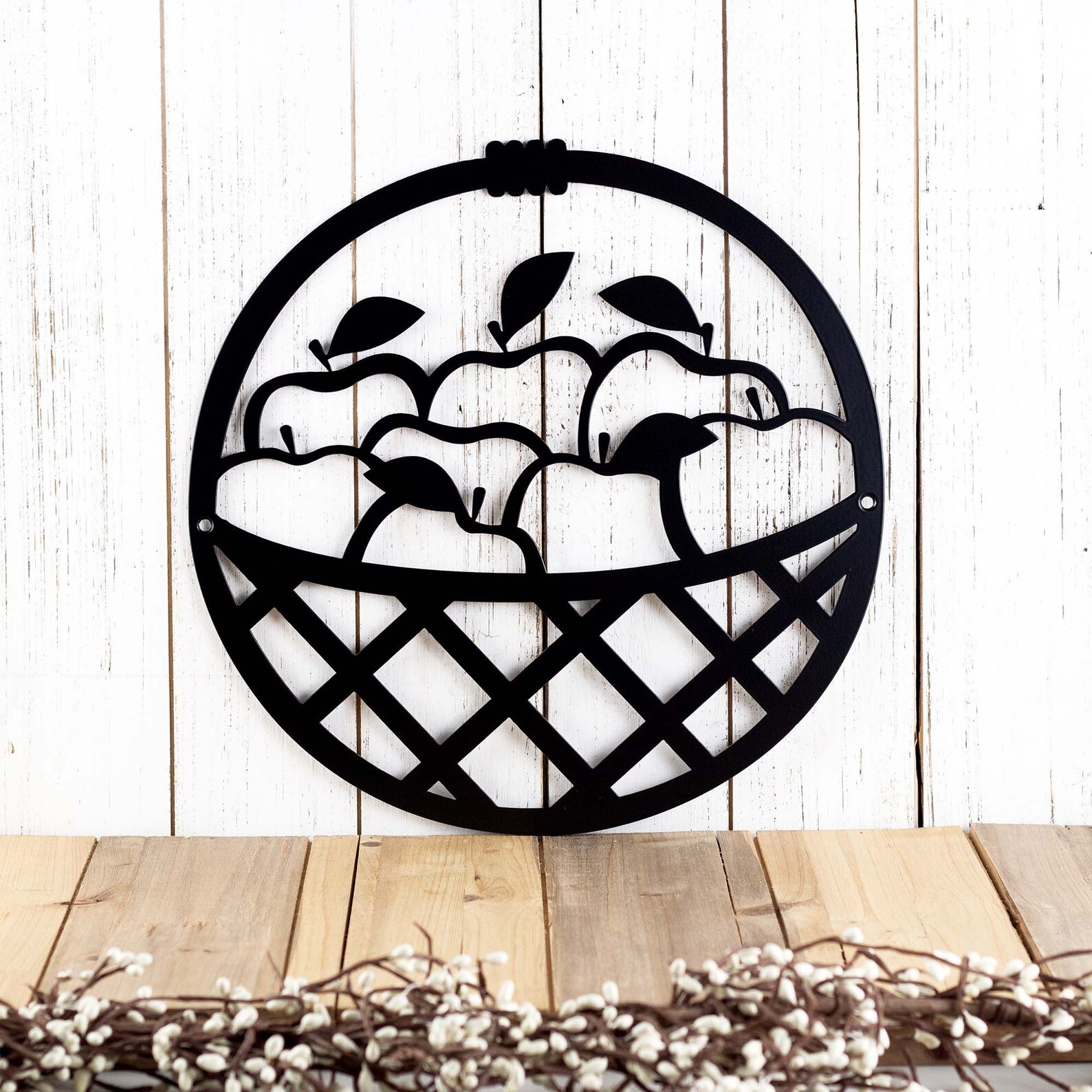 Apple Kitchen Decor, Metal Wall Art, Kitchen Signs, Rustic Home Decor ...