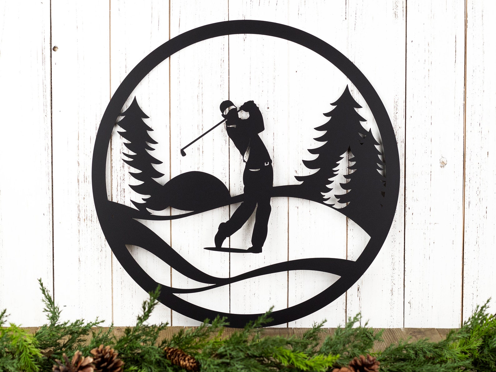 Golf Art for Wall Metal Sign Outdoors Golf Gift for Men - Etsy