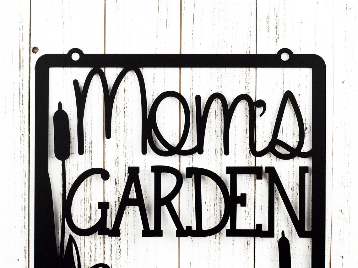 Mom's Garden Metal Sign Garden Decor Yard Art - Etsy