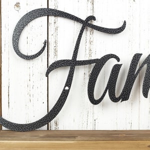 Family Metal Sign Metal Wall Art Wall Hanging Metal Wall - Etsy