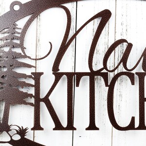 Custom Metal Sign Kitchen Sign Name Sign Rustic Metal Wall - Etsy