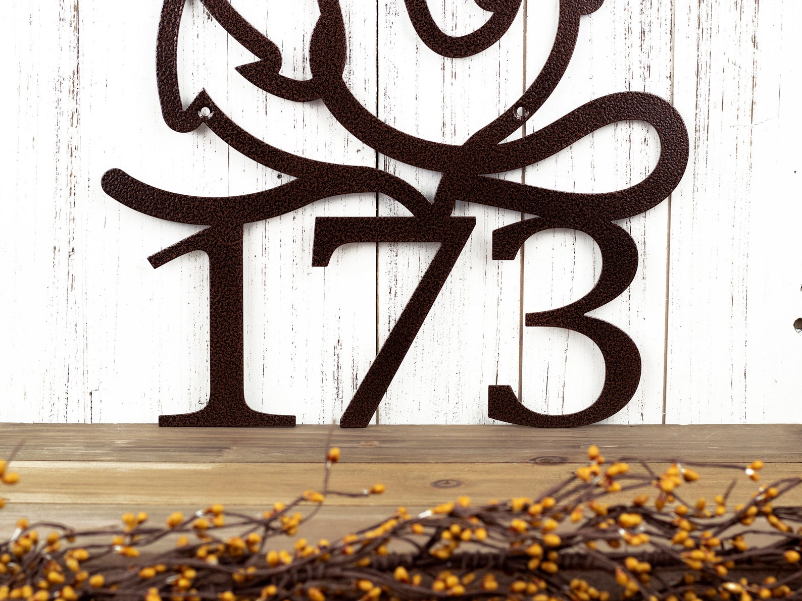 Nautical House Number With Anchor Metal Address Plaque - Etsy