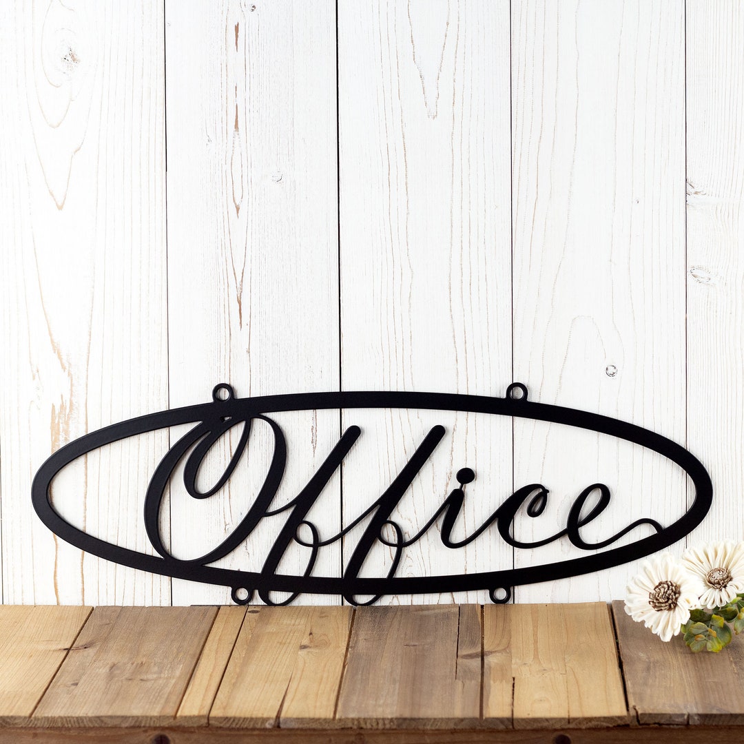Office Metal Sign, Office Decor, Shop Sign, Business Sign, Metal Wall ...