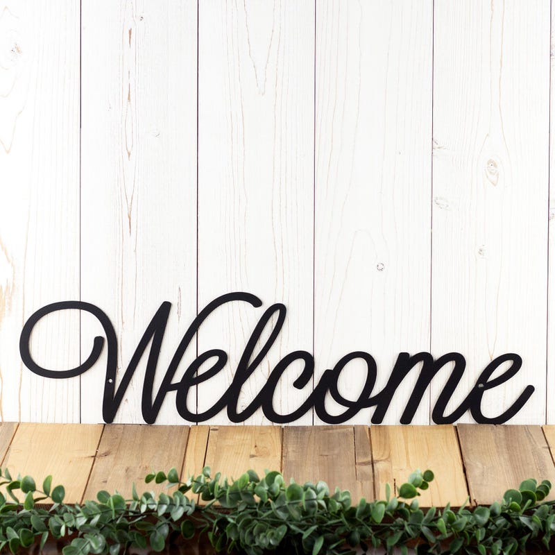 Outdoor Welcome Sign - Etsy