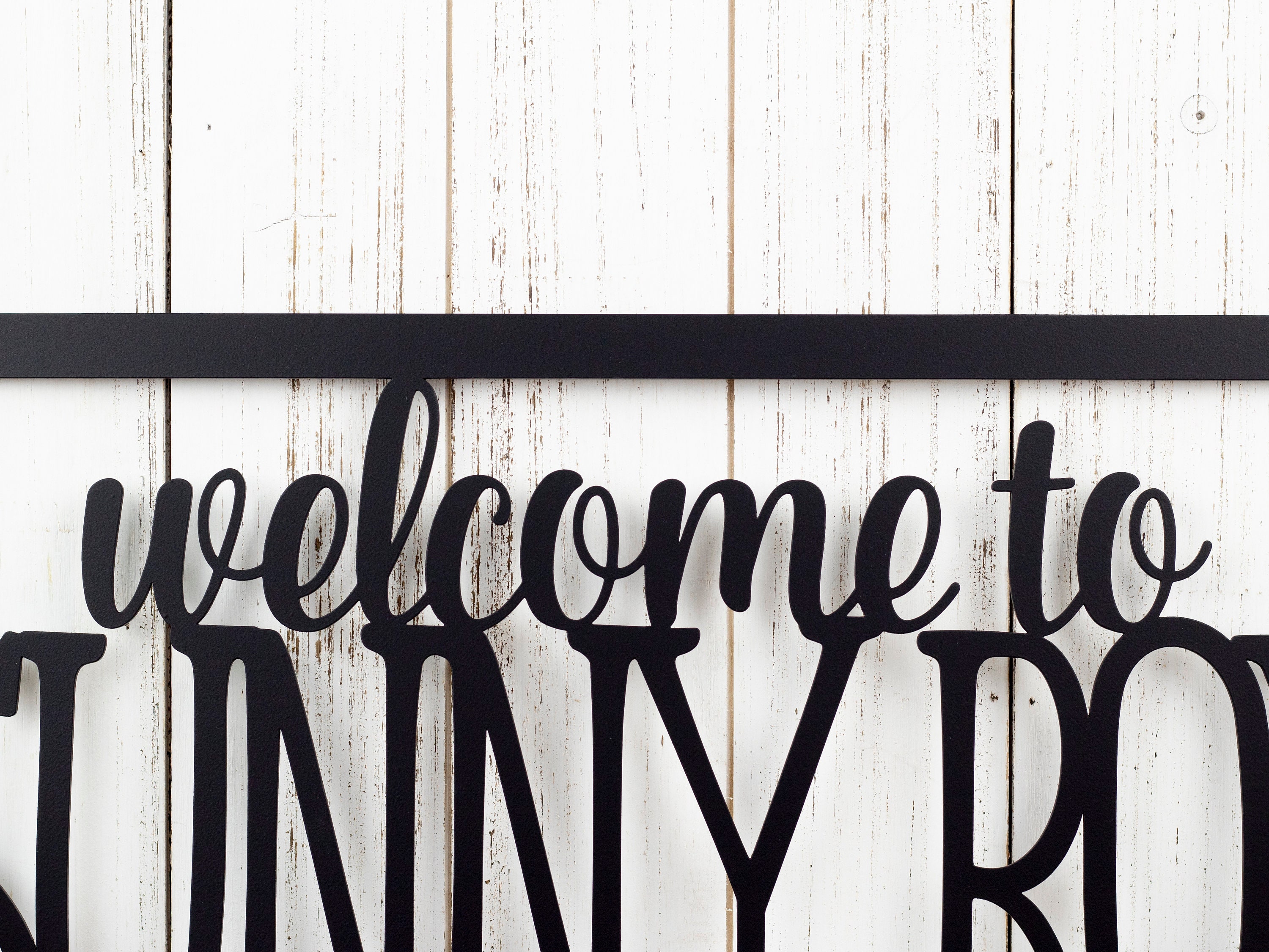 Custom House Welcome Sign Home Name Metal Sign Custom Sign | Etsy