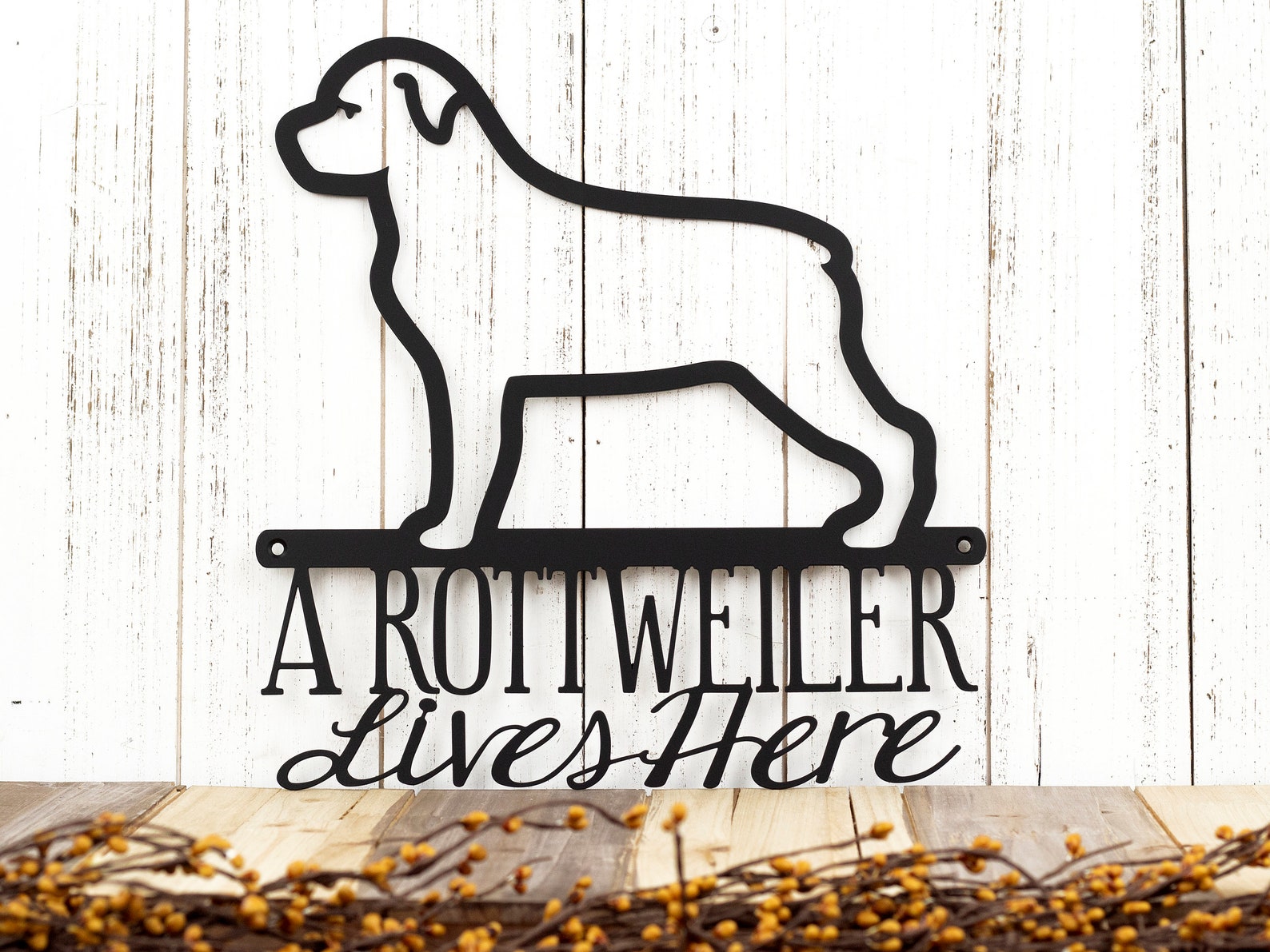 Rottweiler Metal Sign Outdoor Wall Hanging in Laser Cut - Etsy