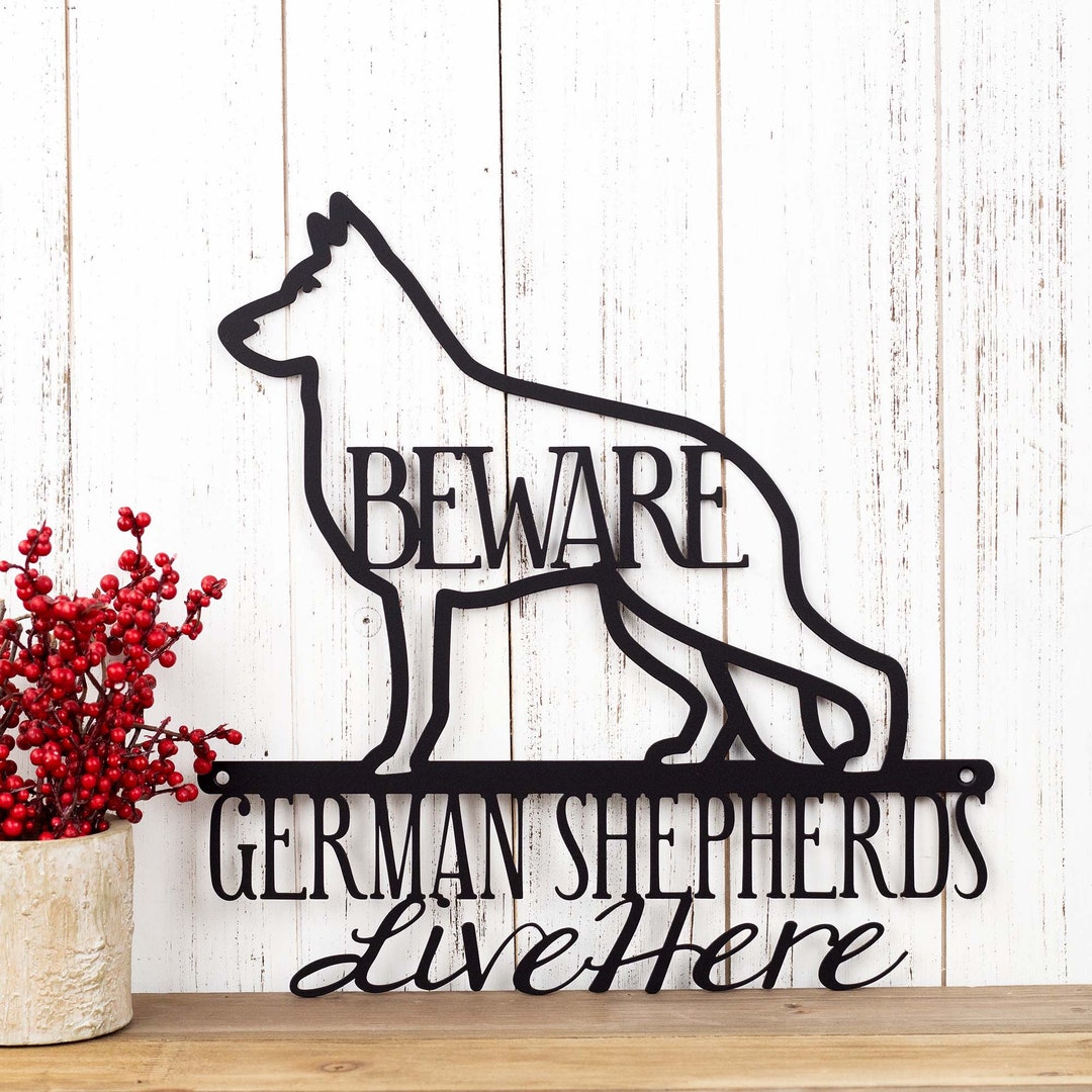 German Shepherd Sign, Metal Wall Art, Dog Lover Gift, Dog Mom, Metal ...