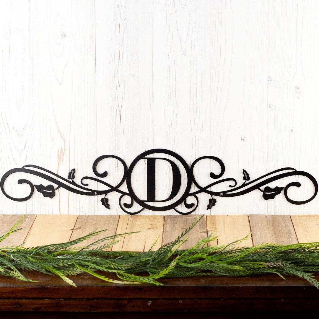 Monogram Metal Sign Custom Sign Monogrammed Sign Wedding - Etsy