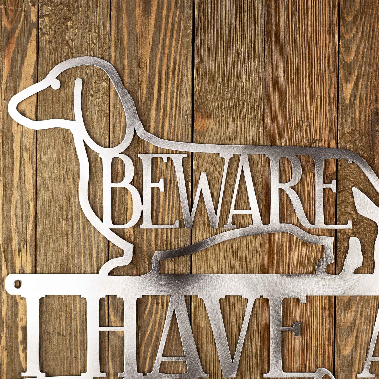 I Have A Two Foot Long Weiner Metal Sign, Weiner Dog, Dachshund, Door ...