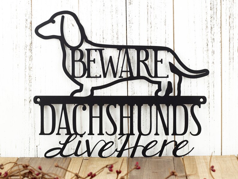 Dachshund Sign Doxie Metal Wall Art Wiener Dog Dachshund - Etsy
